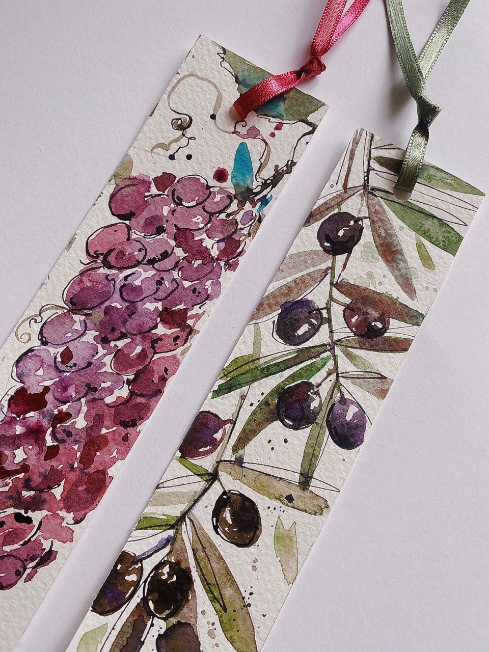 Tuscany Watercolor Bookmark - Hand Made - Etsy