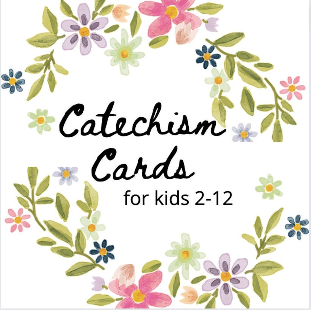 Catechism Cards for Kids *DIGITAL DOWNLOAD* - Etsy
