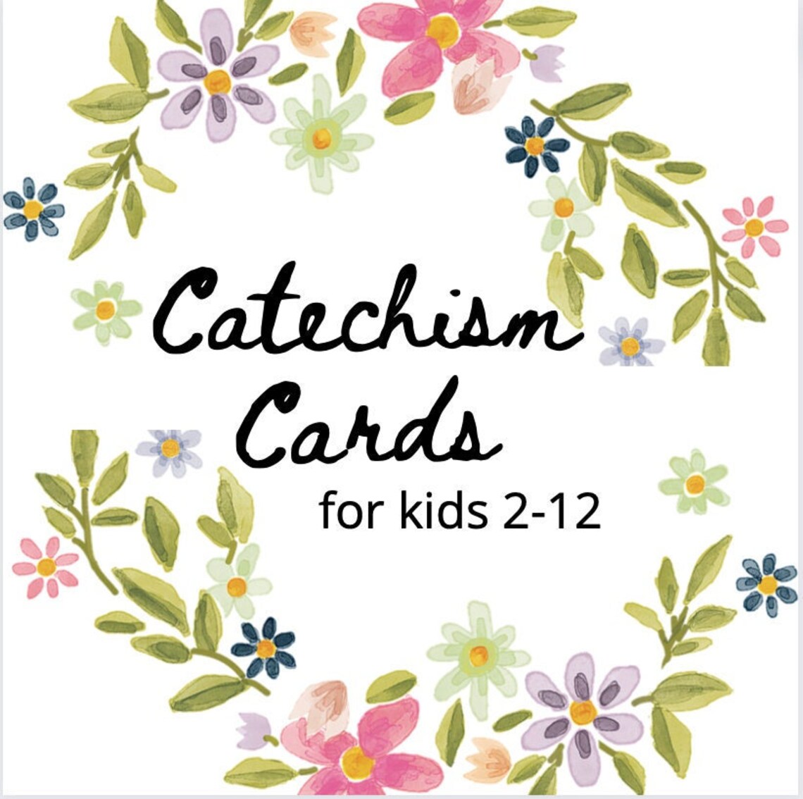 Catechism Cards for Kids DIGITAL DOWNLOAD - Etsy