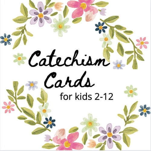 Catechism Cards for Kids DIGITAL DOWNLOAD - Etsy