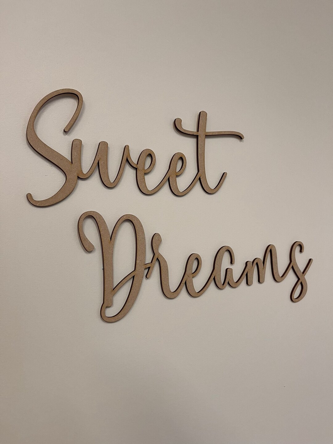 Sweet Dreams MDF Wall Sign: Laser Cut Nursery Decor - Etsy UK