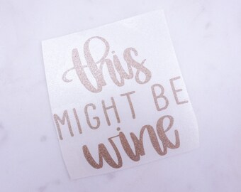 Wine decal | Etsy