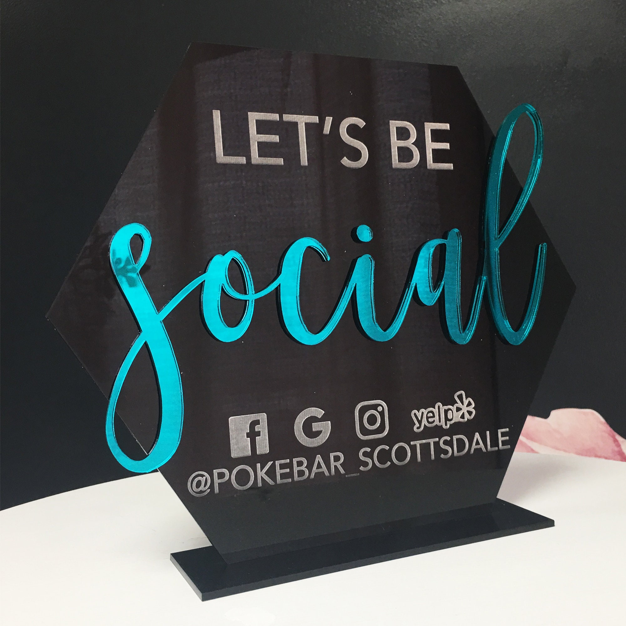 Social Media Sign Boutique Sign Small Business Sign - Etsy UK