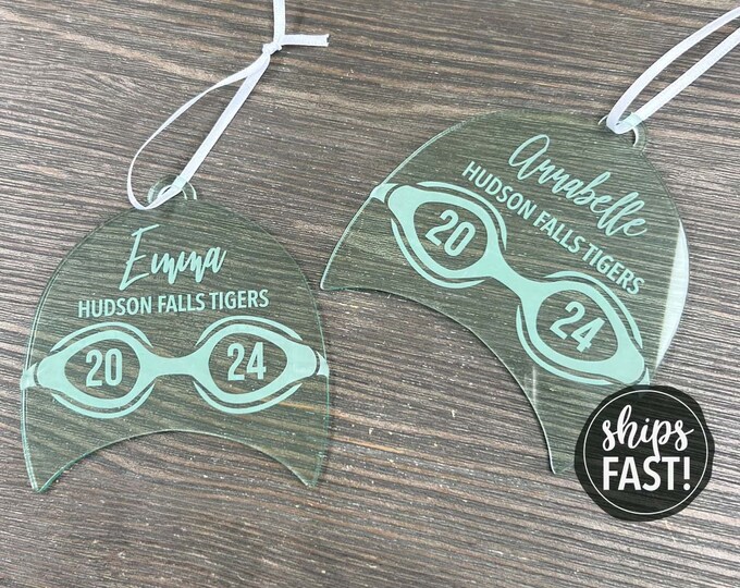 Girl or Boy Swimmer Personalized Ornament Swimmer Ornament - Etsy