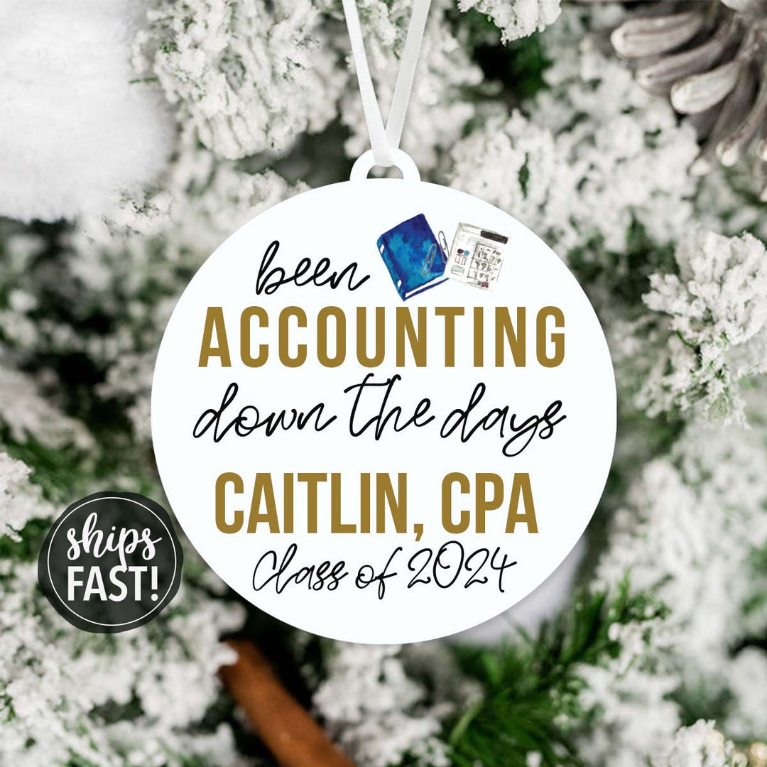Accountant Graduation Ornament Personalized Accountant Ornament ...