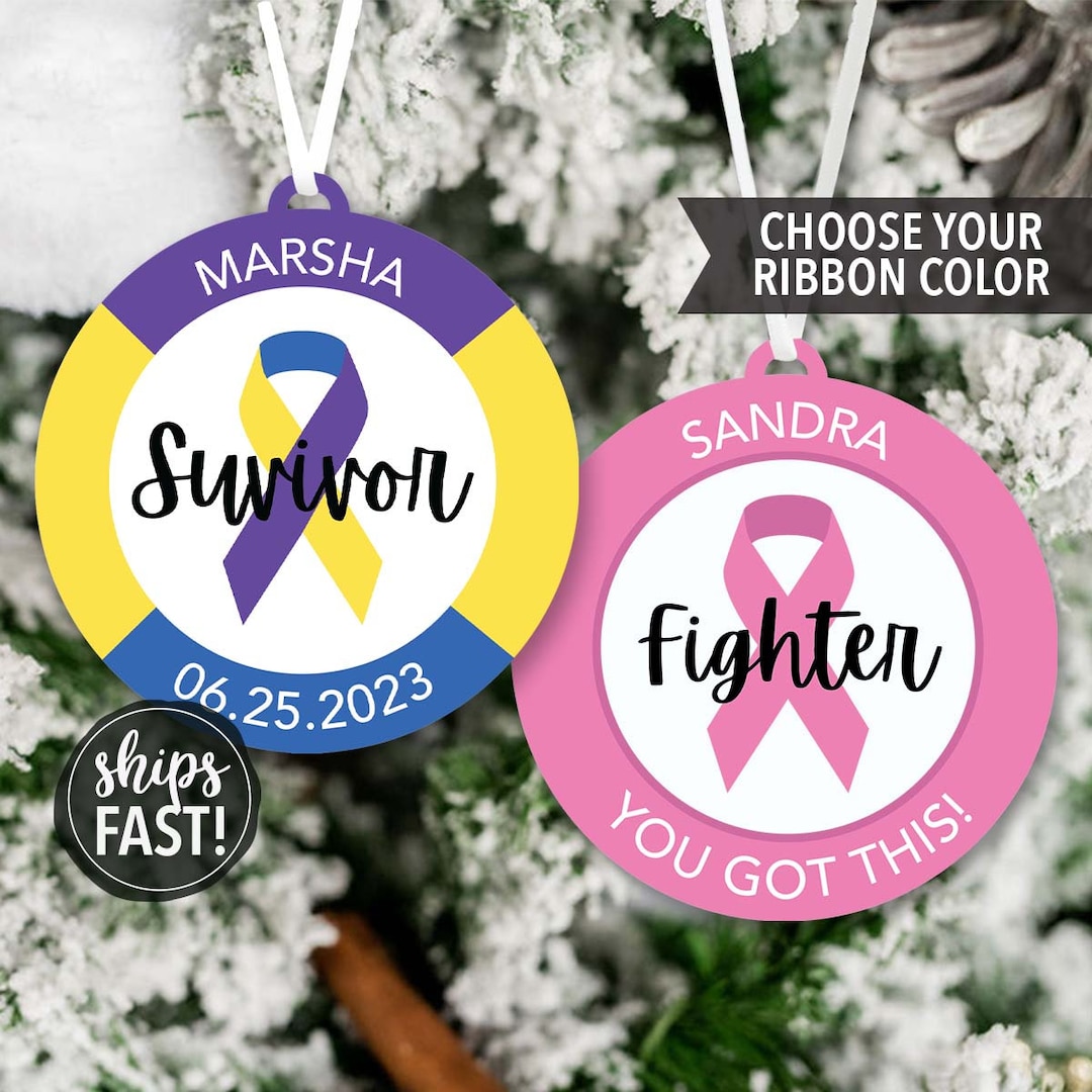 Custom Cancer Survivor Ornament Personalized Gift for Cancer Patient ...