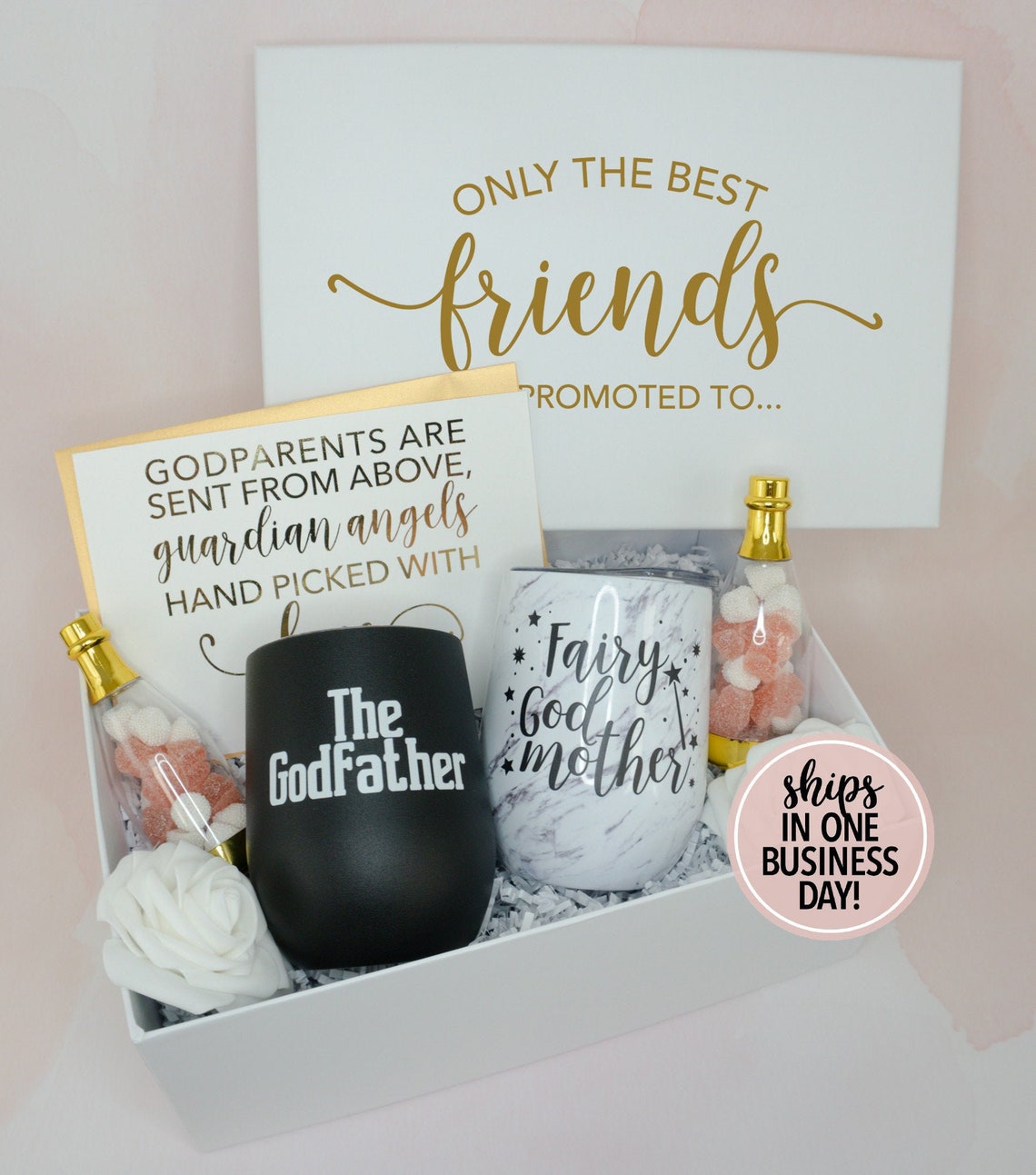 Godparent Proposal Gift Box Will You Be My Godparents Gift | Etsy