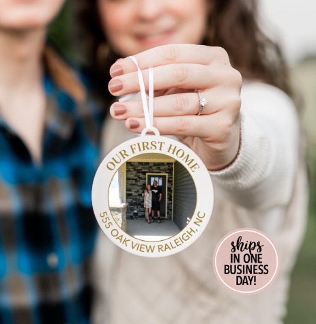 Personalized Our First Home Picture Ornament Personalized - Etsy