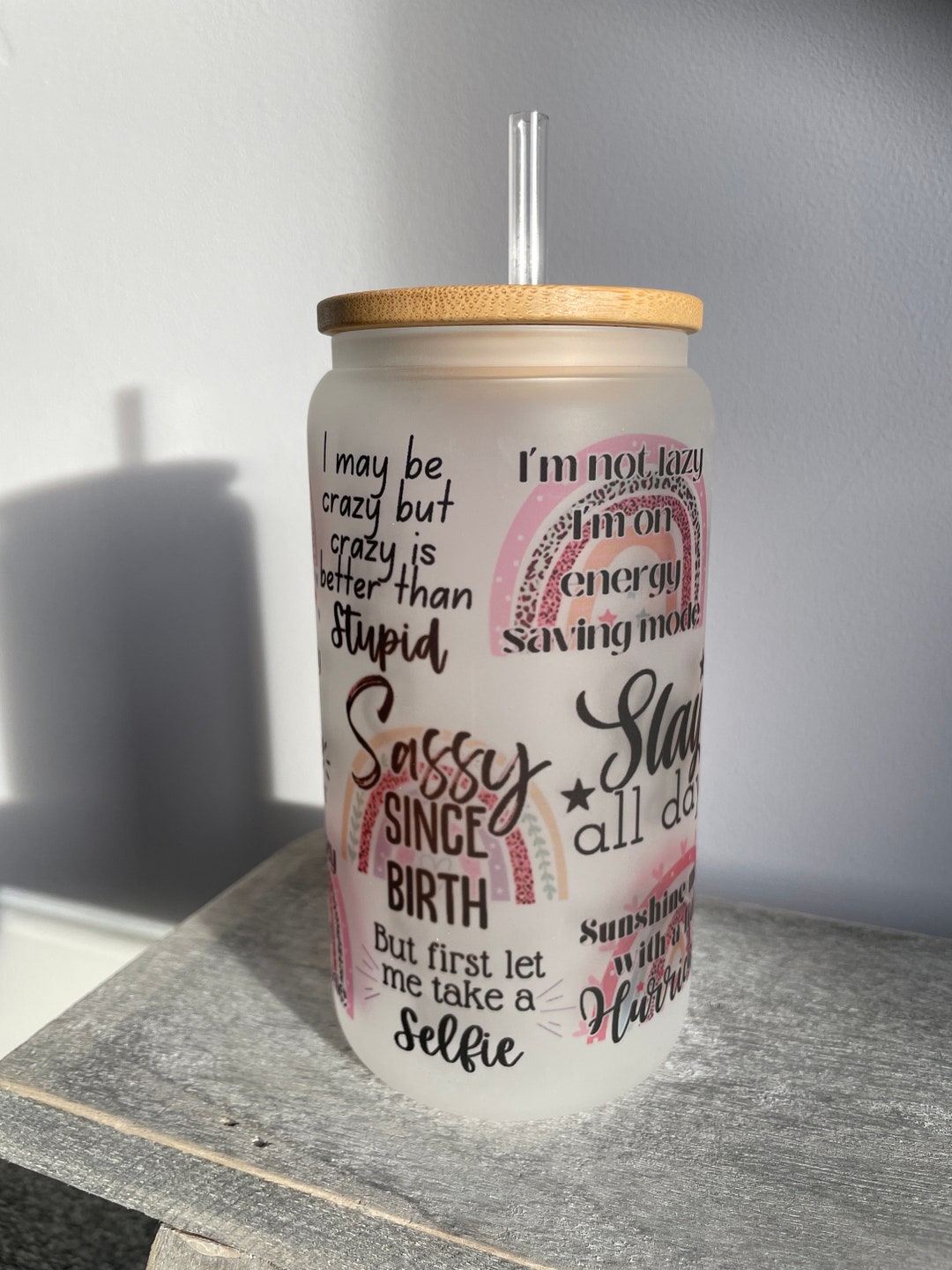 Frosted Glass Libby Cup Teenage Edition - Etsy
