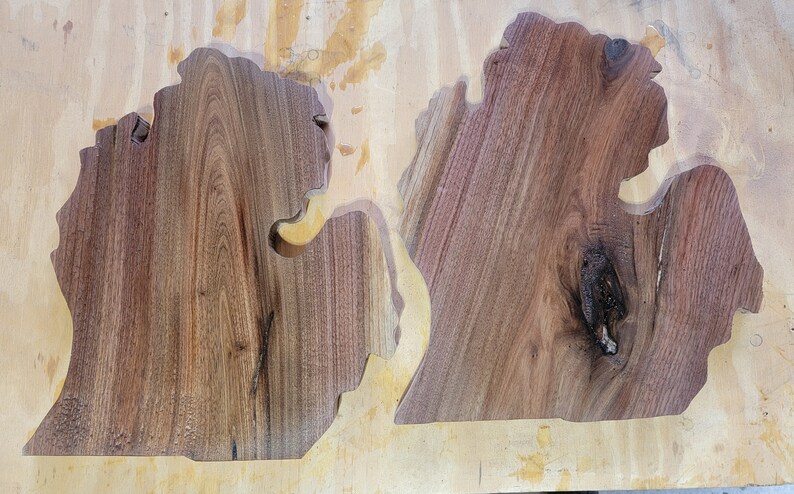 Handcrafted Walnut Michigan Mitten Wall Art With Bottle Cap Flowers - Etsy