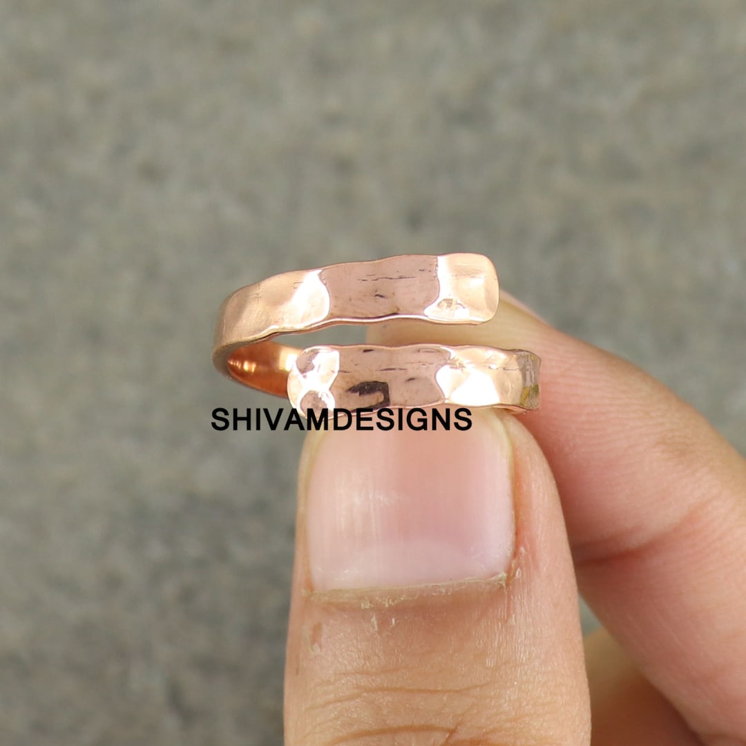 Solid Copper Ring , Pure Copper Wrap Ring ,healing Copper Jewelry ...