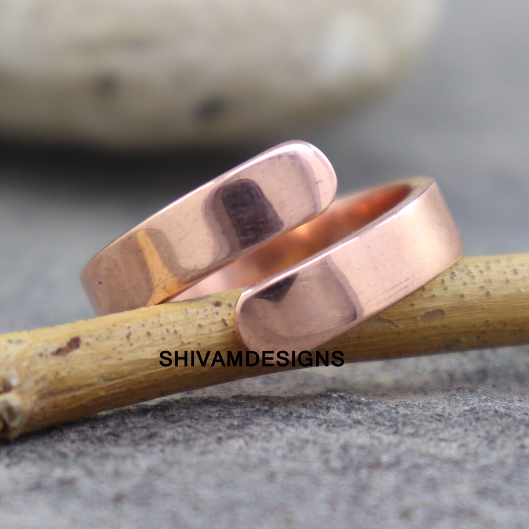 Solid Copper Ring ,pure Copper Wrap Ring , Healing Copper Jewelry ...