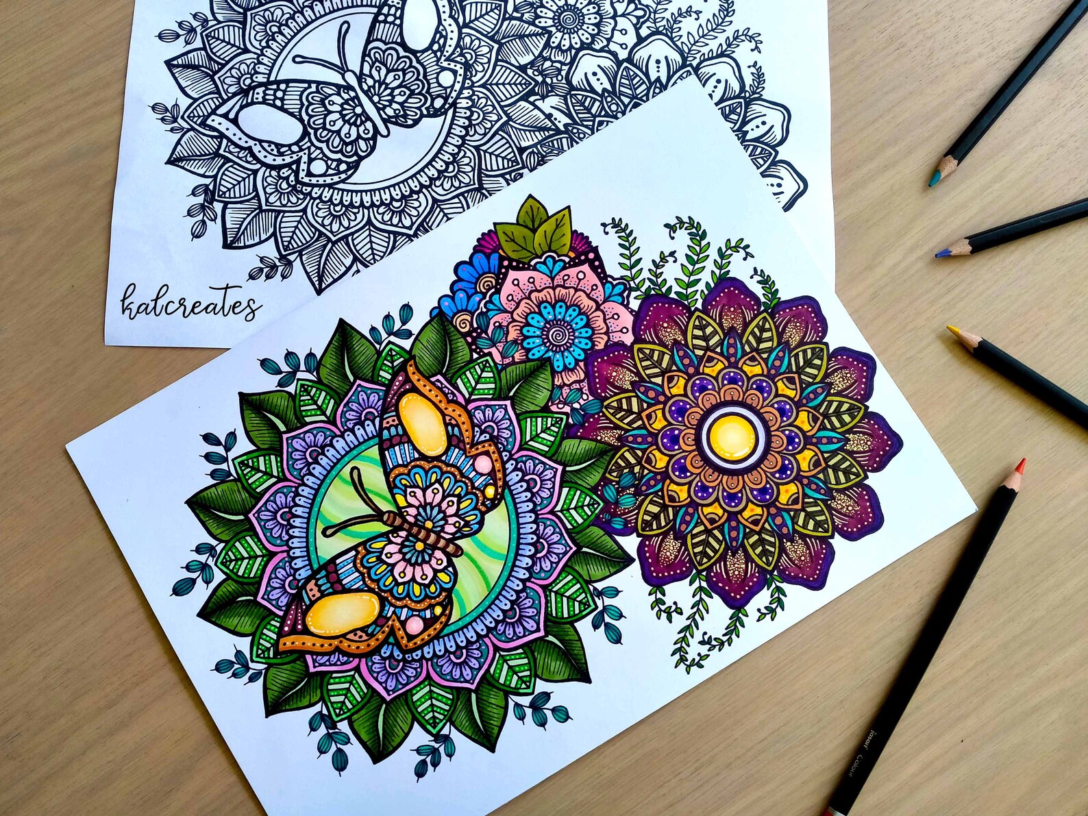 Printable Digital File Coloring Page for Adults Hand Drawn - Etsy