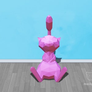 Geometric Mew Papercraft Low Poly Mew 3D Mew Pokemon PDF | Etsy Ireland