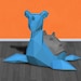 Low Poly Pokemon Lapras Papercraft Template- Geometric Lapras, Abstract ...