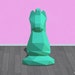 Papercraft Knight Chess Piece Template- Geometric Low Poly Knight Chess ...