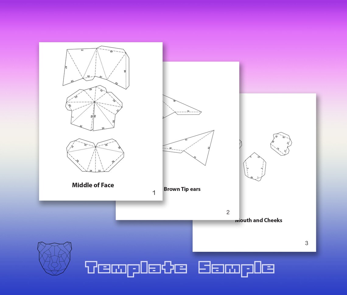 Geometric Rubber Duckie Papercraft Low Poly Duck PDF - Etsy