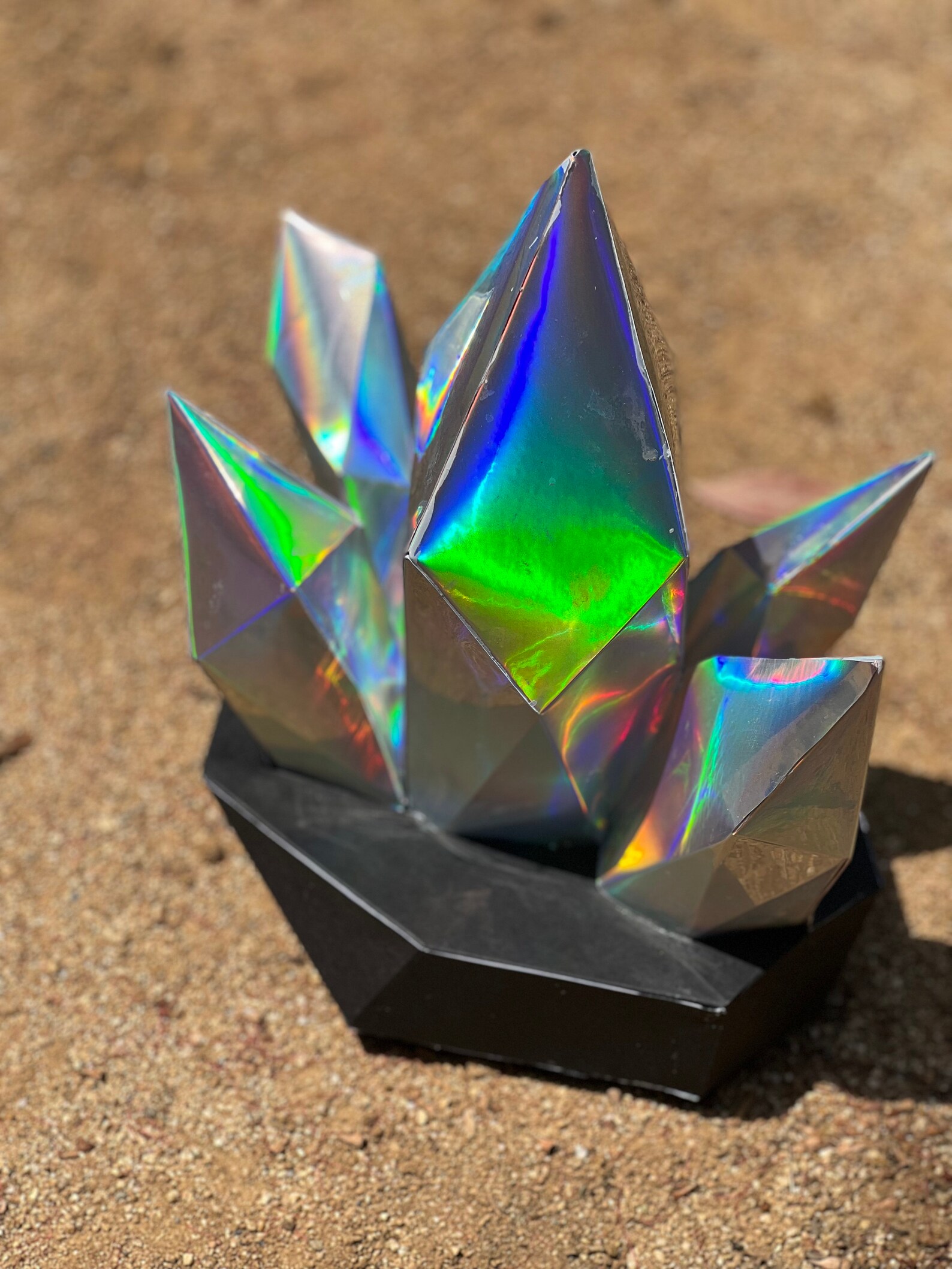 Papercraft Crystals, DIY Gemstones, Low Poly Diamond, PDF TEMPLATE ...