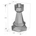 Papercraft Rook Chess Piece Template- Geometric Low Poly Rook Chess ...