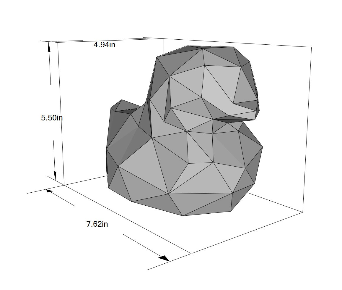 Geometric Rubber Duckie Papercraft Low Poly Duck PDF - Etsy