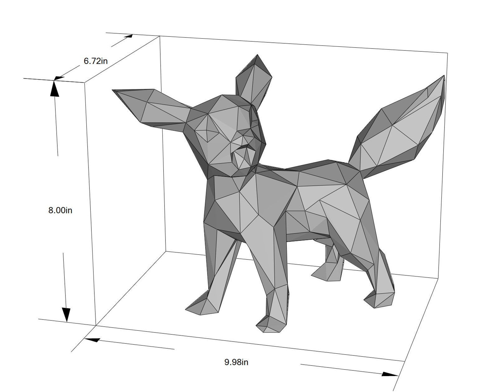 Geometric Umbreon Papercraft, Low Poly Umbreon, Papercraft Pokemon ...