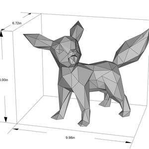 Geometric Umbreon Papercraft, Low Poly Umbreon, Papercraft Pokemon PDF ...