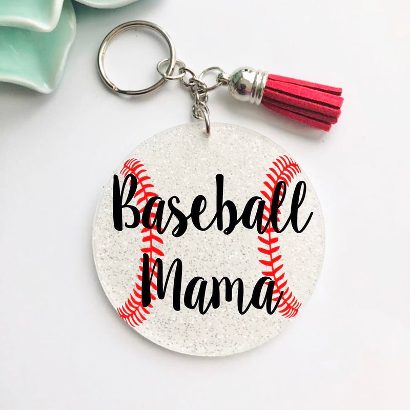 Baseball Keychain - Etsy