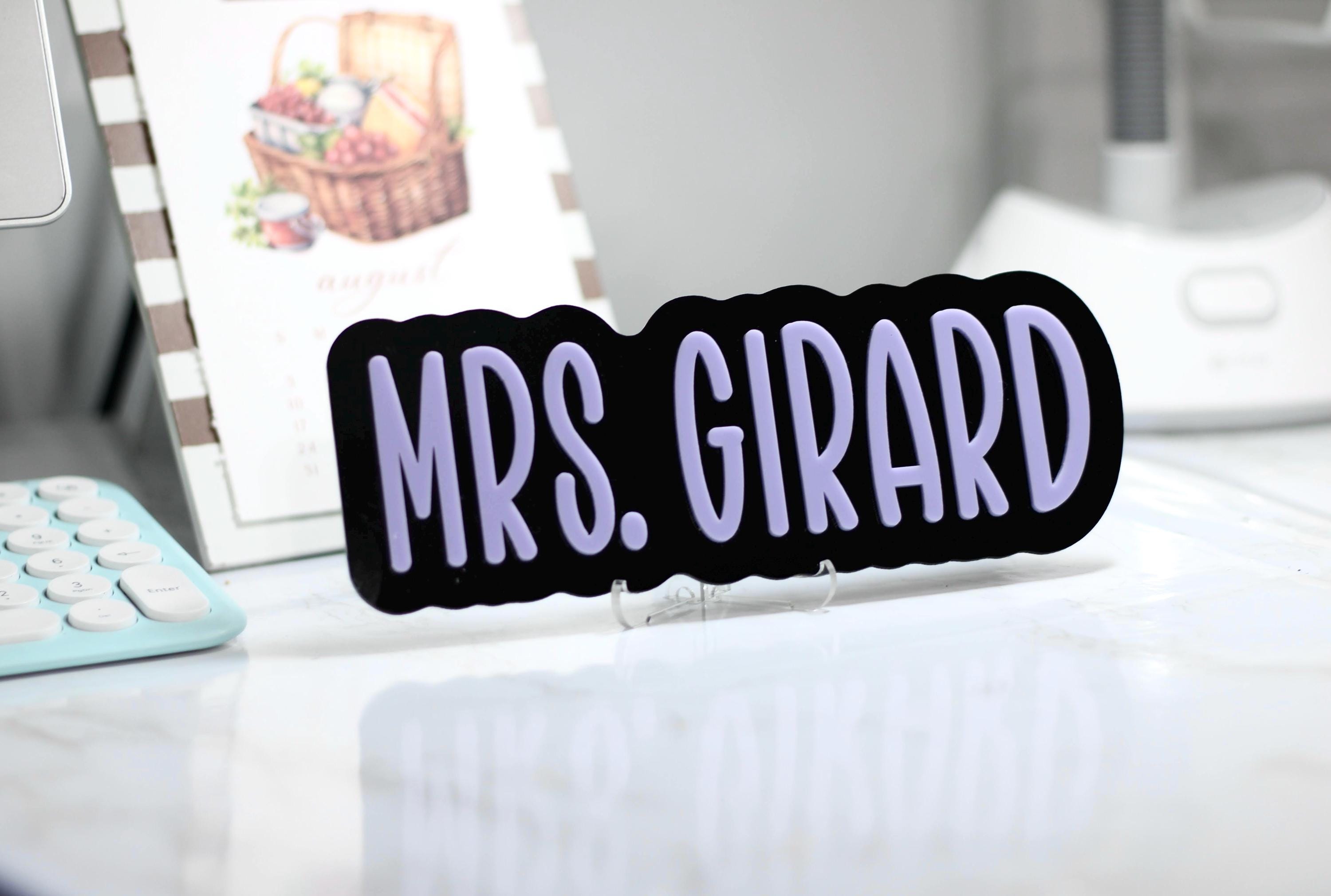 3D Desk Name Plate | Teacher Desk Nameplate | Classroom Decor | Desk ...
