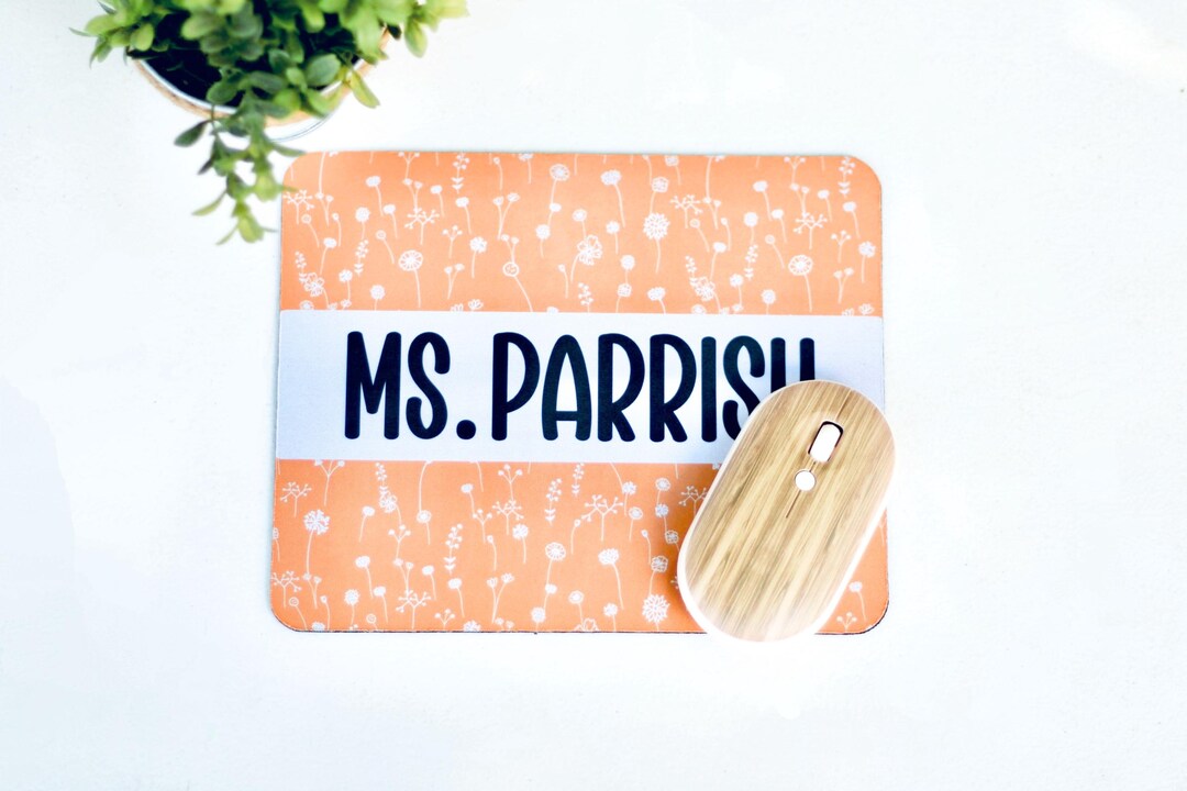 Personalized Mouse Pad With Name - Custom Office Desk Accessory, Cute ...