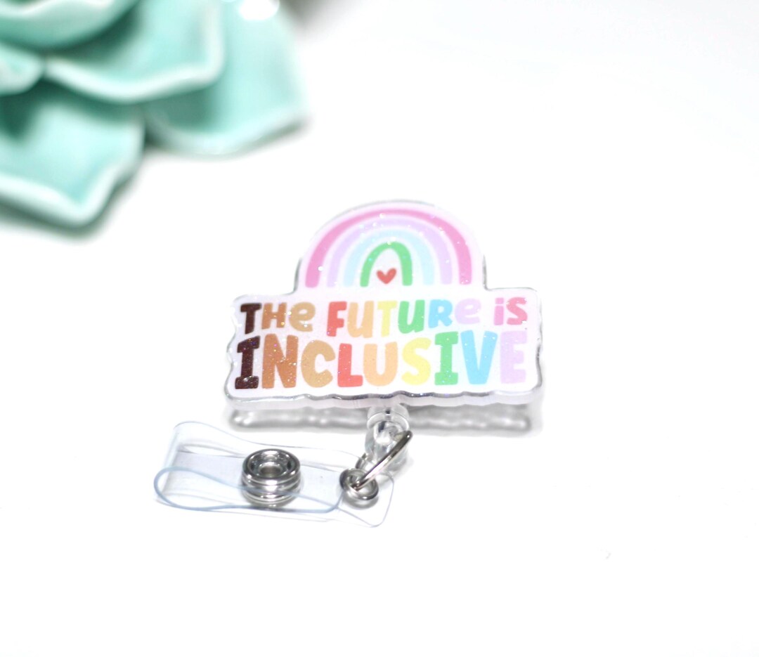 Inclusive Future Glitter Badge Reel: Human Rights Awareness - Etsy