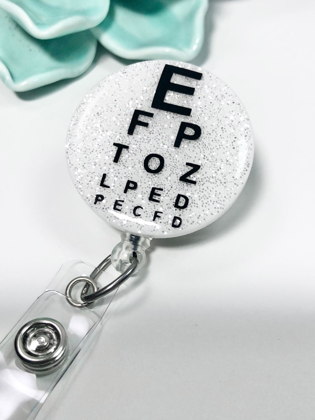 Eye Chart Badge Reel - Optometrist Badge Reel - Optometry - ID Card ...