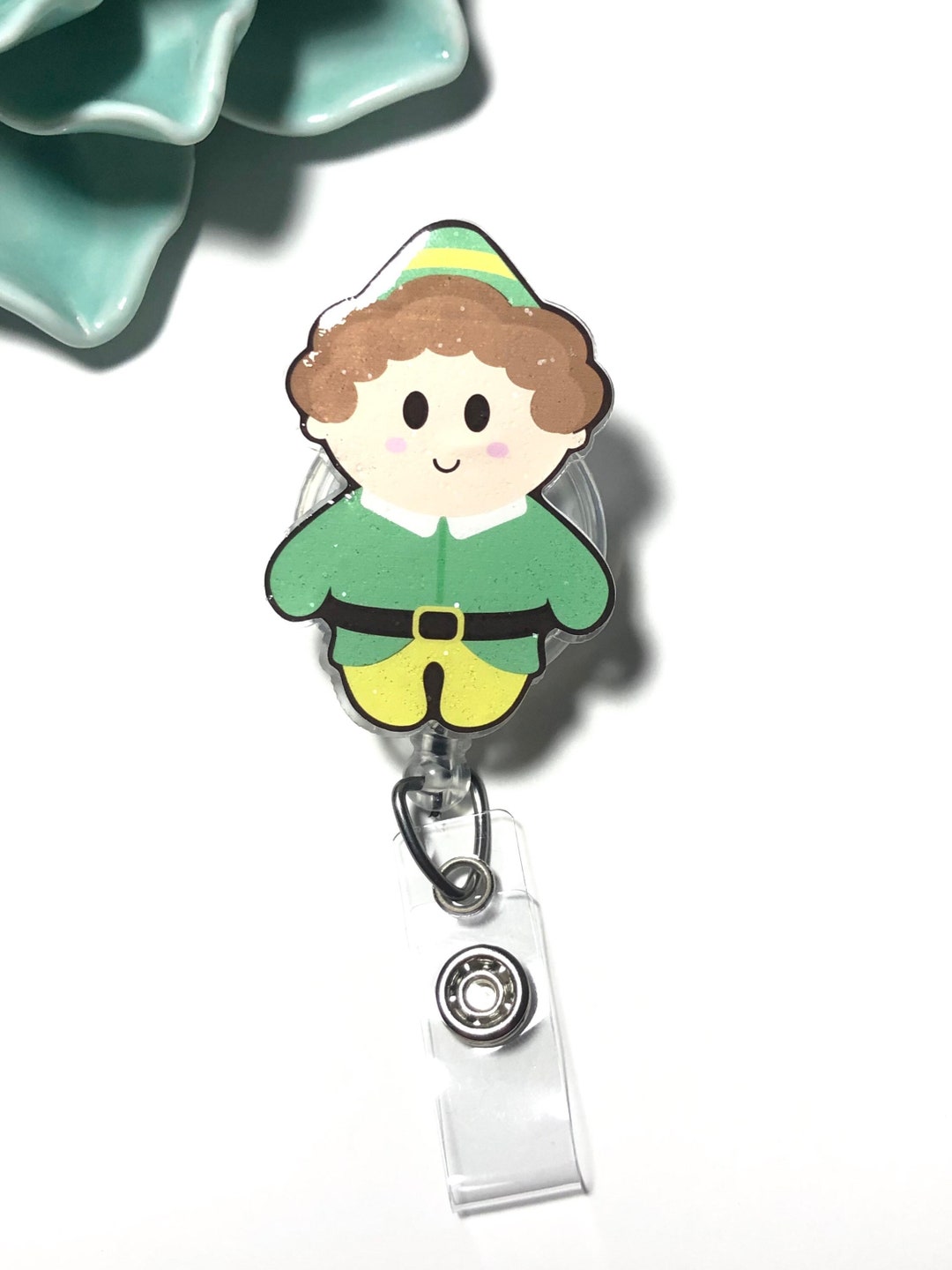 Christmas Elf Badge Reel - Christmas Time - Christmas Theme - Glitter ...