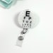 Eye Chart Badge Reel Optometrist Badge Reel Optometry ID Card Holder ...