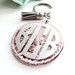 Glitter Ombré Monogram Keychain Circle Monogram Keychain Vine Monogram ...