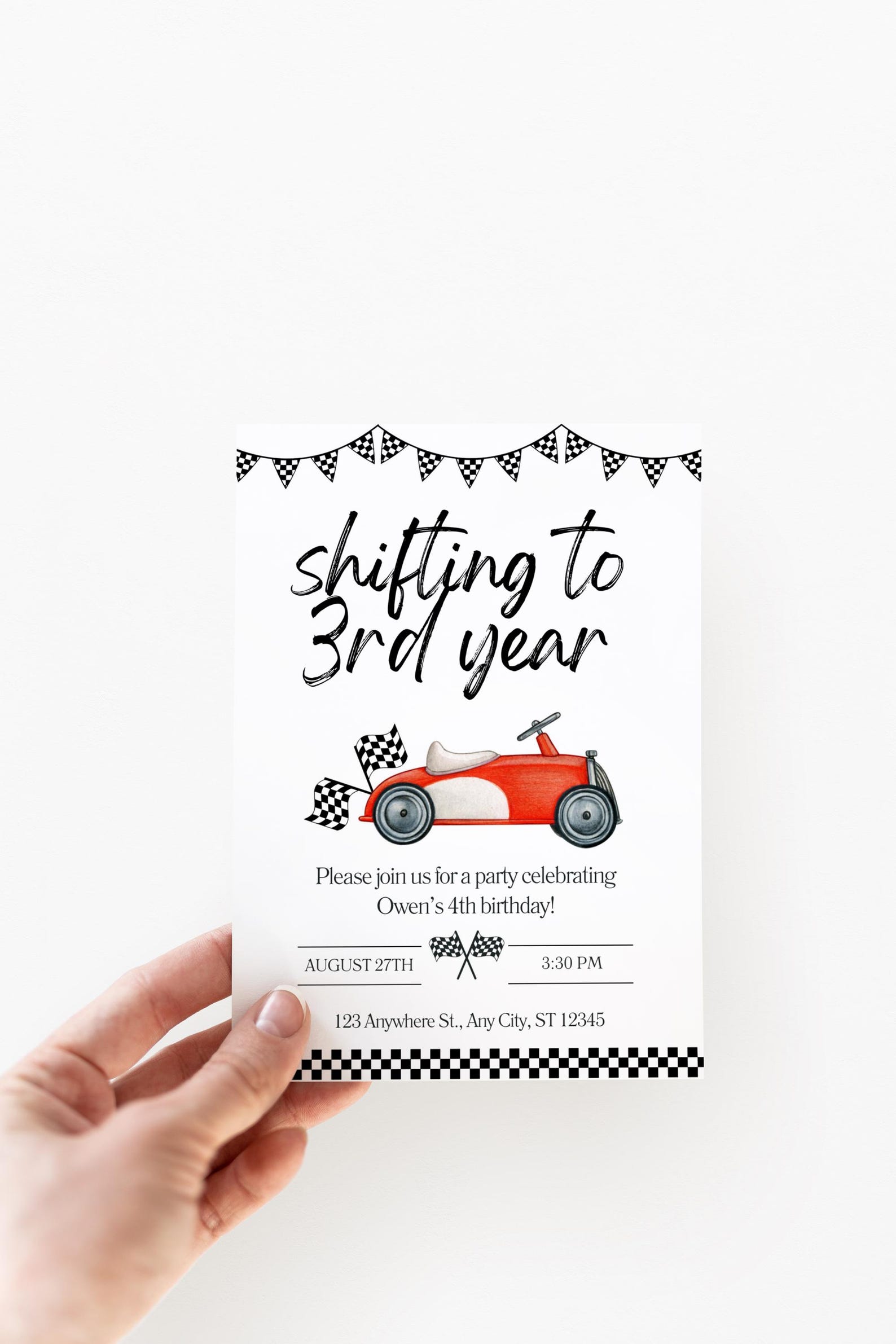 Shifting Into 3rd Birthday, Third Birthday Party, Racing Party, Racecar ...