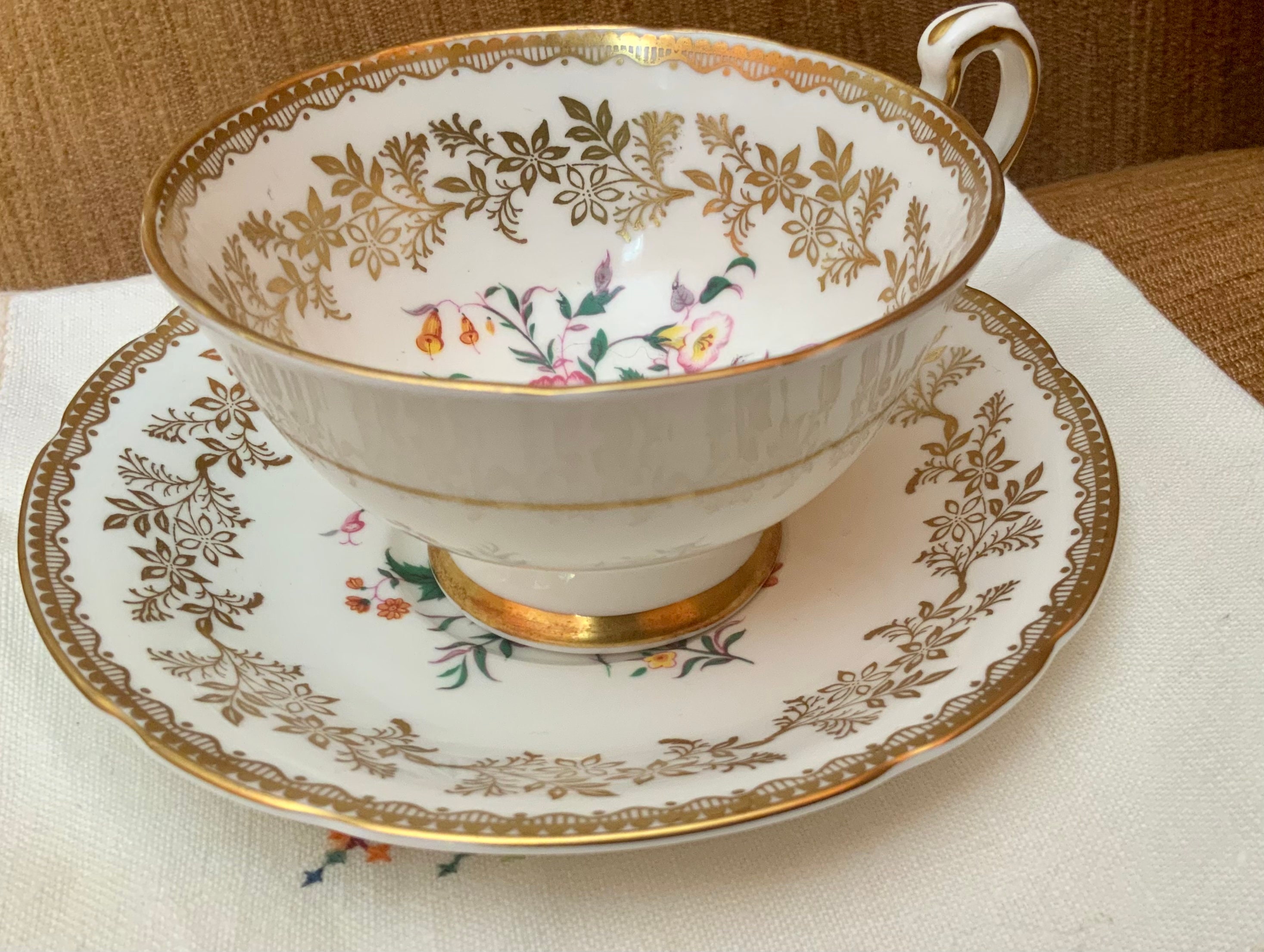 Paragon Bone China Queen Anne Footed Cup and Saucer - Etsy