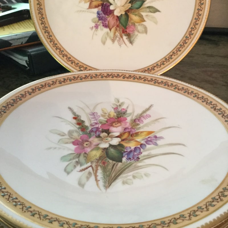 Royal Worcester Antique Plate - Etsy