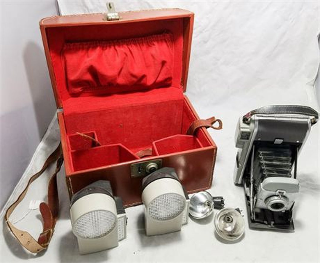 Vintage Polaroid Land Camera Model 80 & Leather Case - Etsy