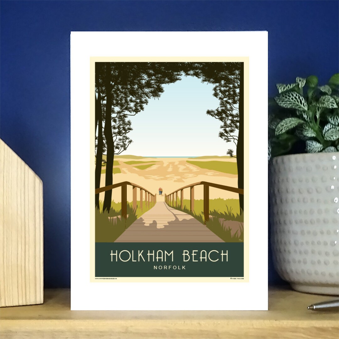 Holkham Beach Boardwalk Greetings Card. Over 500 to Choose From. - Etsy