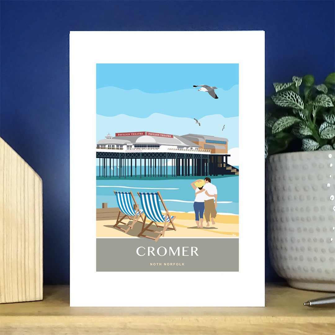 Cromer Greetings Card, Pier Portrait Greetings Card. Over 500 to Choose ...
