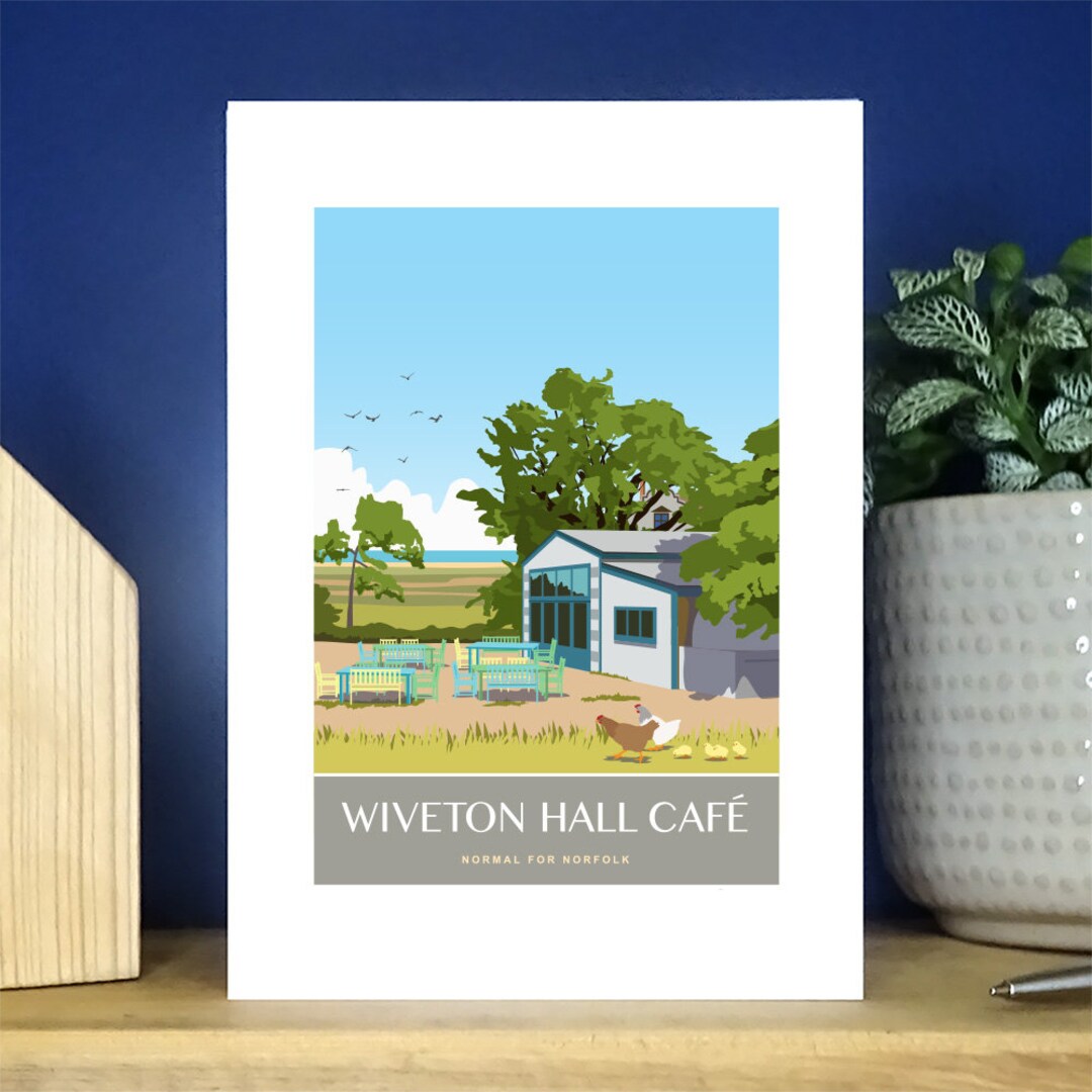 Wiveton Hall Cafe Portrait Greetings Card - Etsy