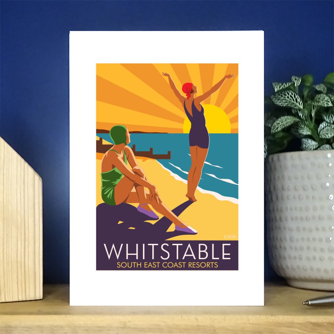 Whitstable Girls Greetings Card - Etsy
