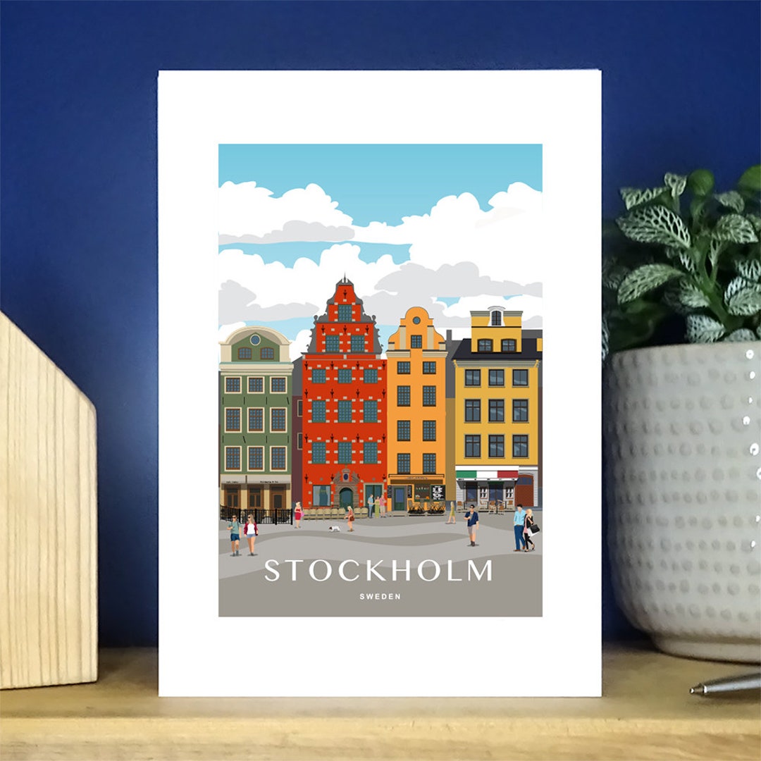 Stockholm, Sweden Greetings Card. Over 500 to Choose From. - Etsy UK