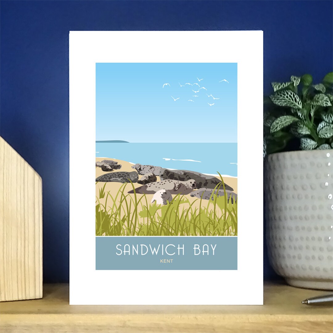 Seals in Sandwich Bay, Sandwich A6 Greetings Card. Over 500 to Choose ...