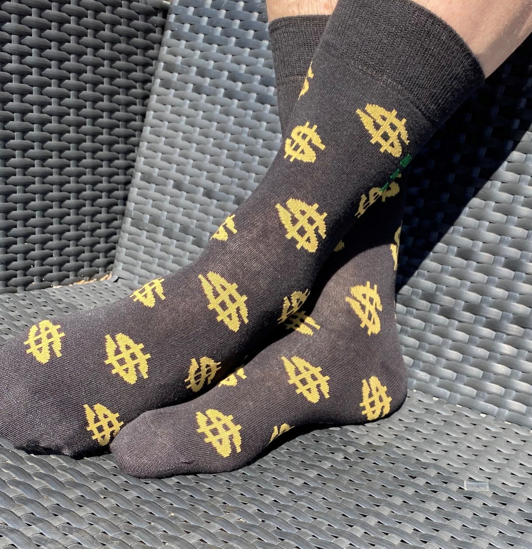 Men's 'dollar Sign' Socks. Gift for Men / America / Congratulations ...