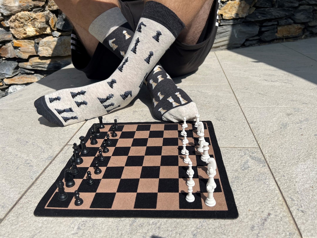 Men's 'chess Piece' Socks. Chess-mate, Grandmaster, Novelty, Gift for ...