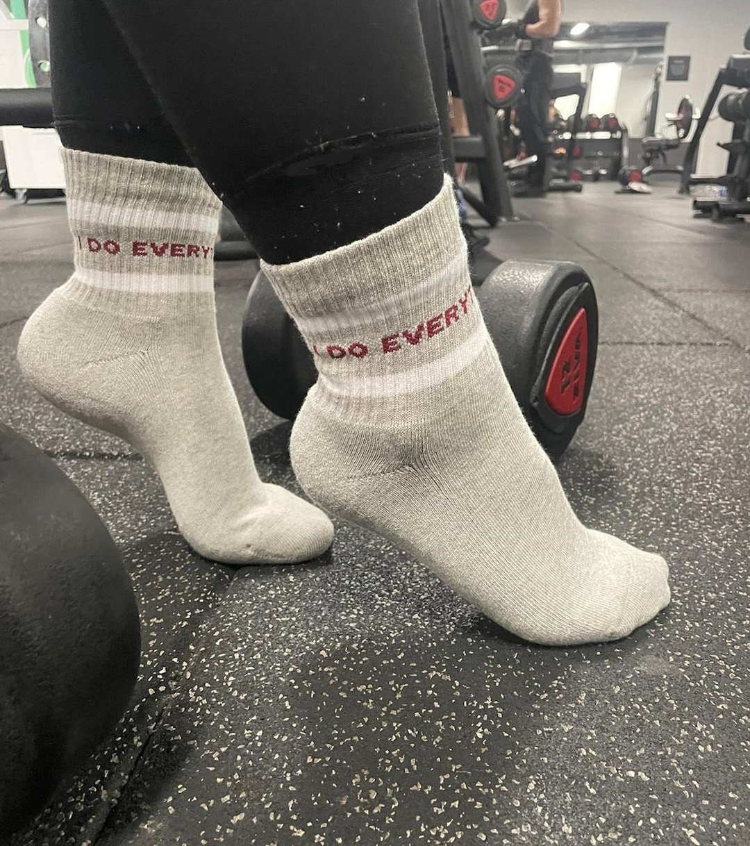 Women's Mini Crew 'I Do Everything I Want To' Sport Socks. Gym Socks ...
