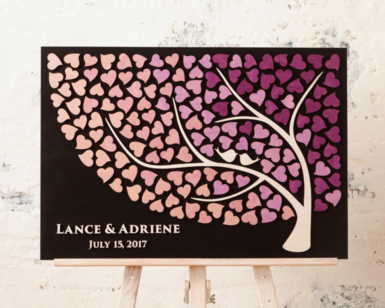 Wedding Guest Book Alternative 3D Guest Book Wood Rustic - Etsy