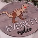T-rex Nursery Name Sign Boy Dinosaur Decor Dinosaur Room - Etsy