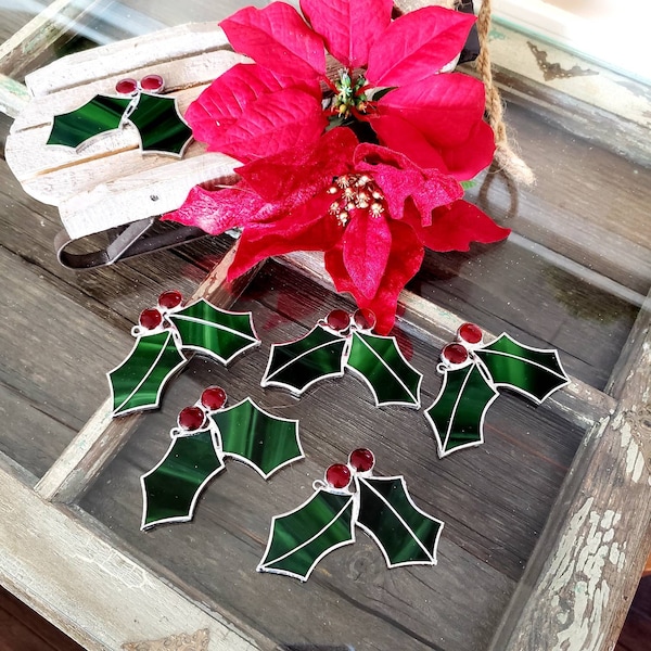 Stained Glass Holly - Etsy